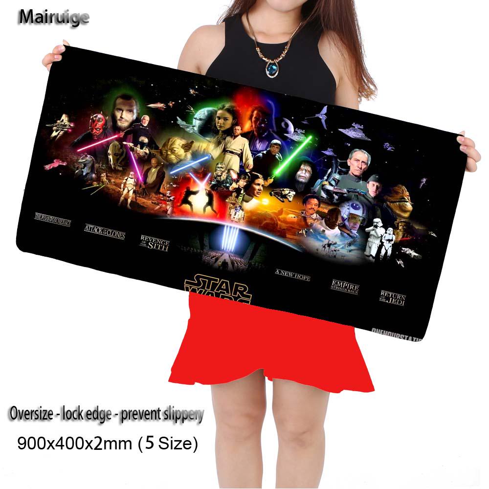 Buy Pad Star Wars Gaming Locking Edge Mousepad Mouse Mat Keyboard Mat ...