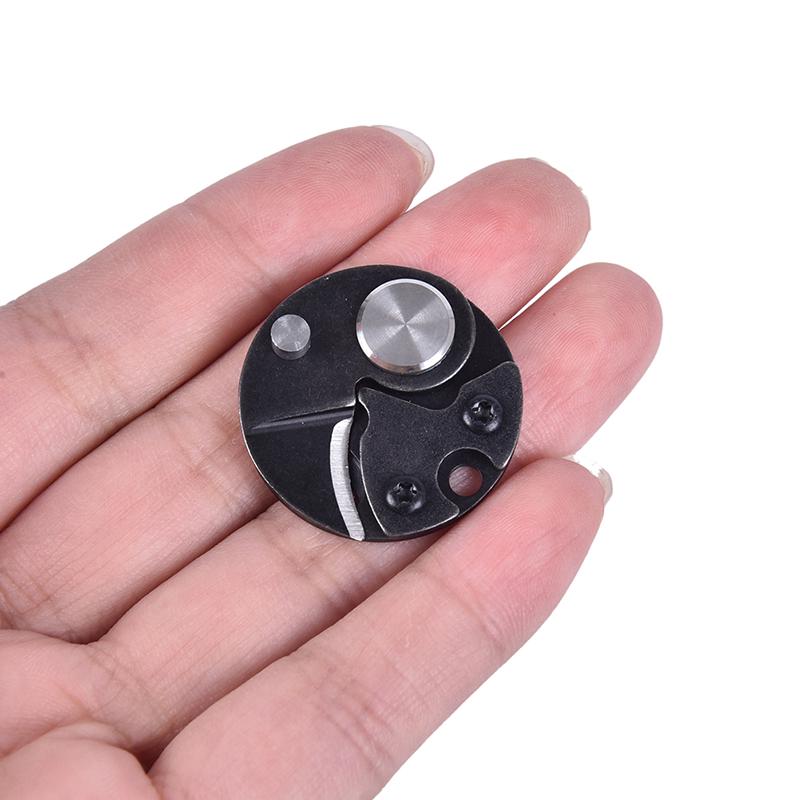Buy Mini Pocket Outdoor Self Defense Tool Edc Steel Round Coin Folding ...