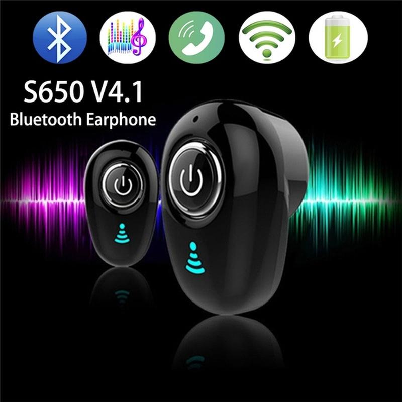 Buy S650 Mini Wireless Stereo Bluetooth 4.1 Earphone In-Ear Headset ...