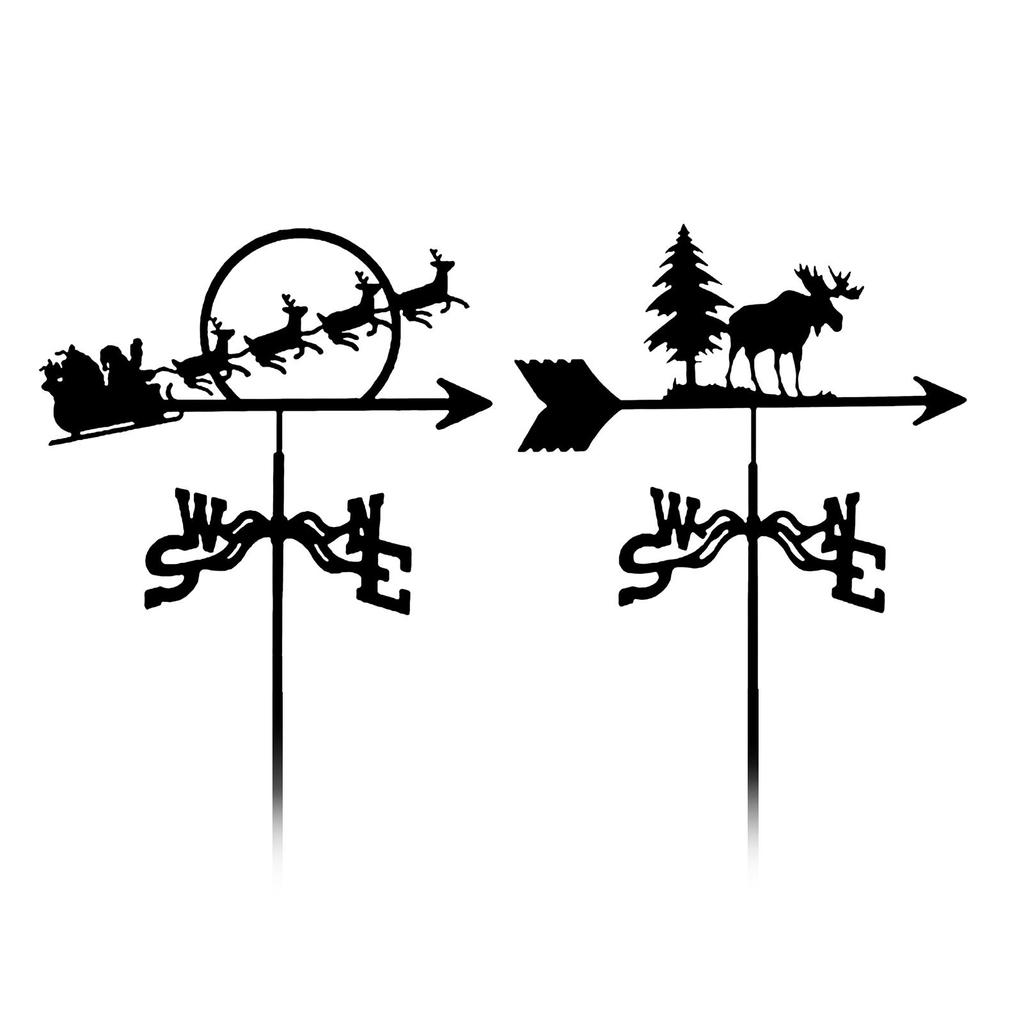 22.8-Inch Weather Vane - Holiday Design Garden Weathervane With Holiday ...