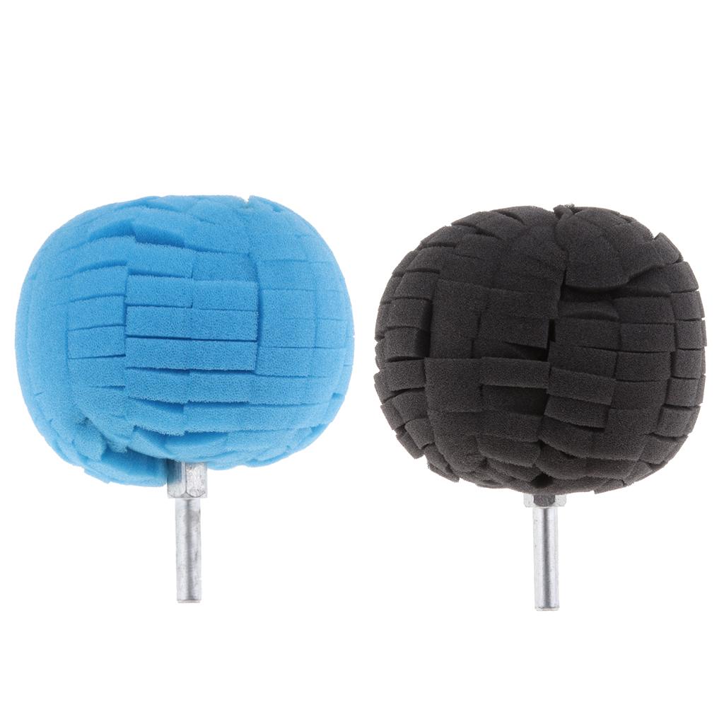 Buy Pack of 2 Sponge Drill Round Polishing Grinding Foam Pads Buffing ...
