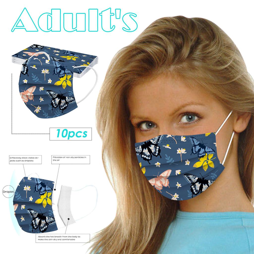Buy 10PCS Adult Butterfly Disposable Protection Three Layer Breathable ...