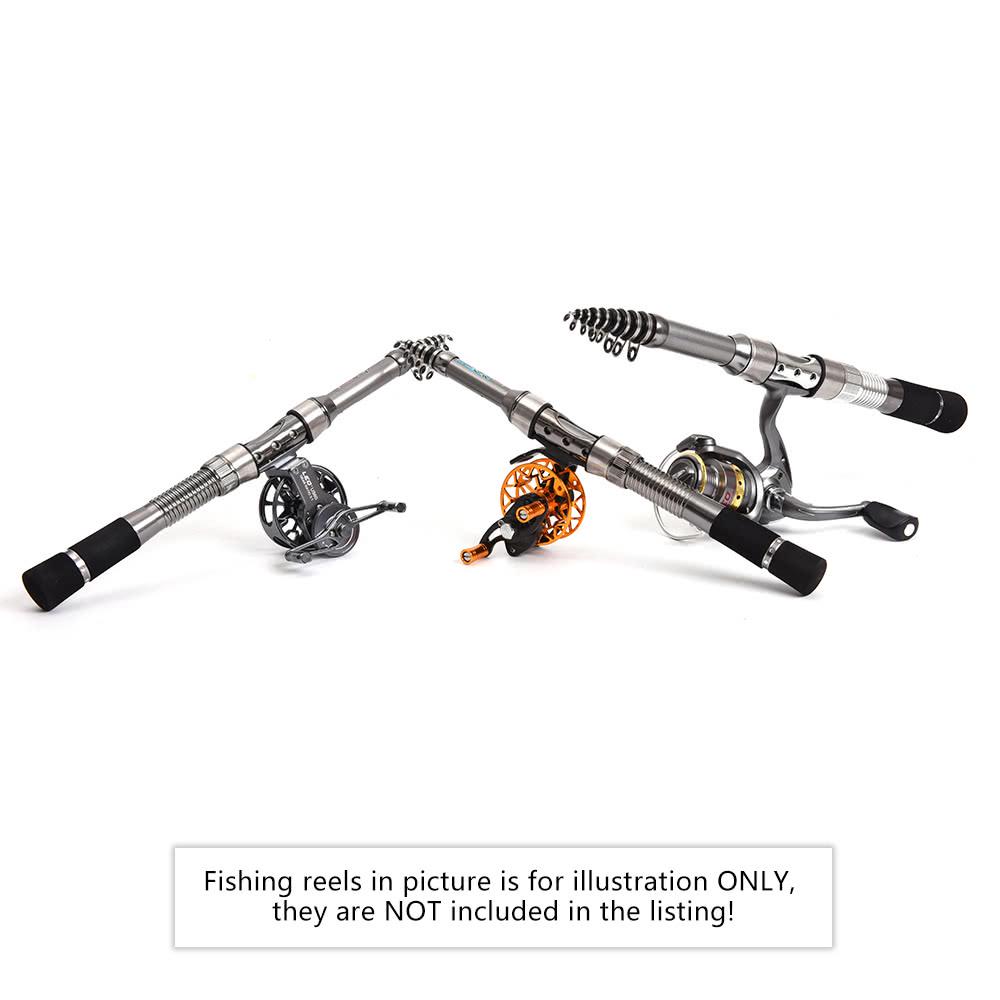 Telescopic Carbon Fiber Fishing Rod Retractable Fishing Pole Travel ...