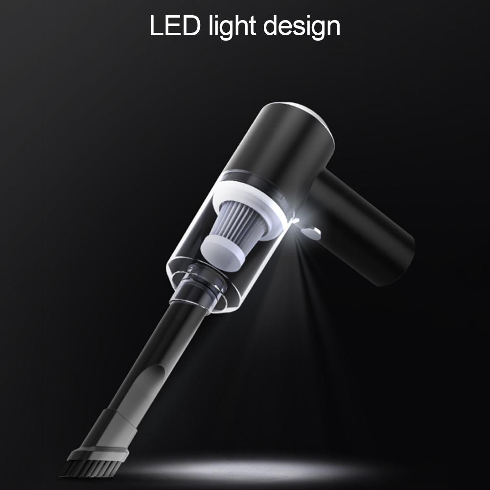 120W Car Mini Vacuum Cleaner Small Hand-held USB Rechargeable Easy To ...