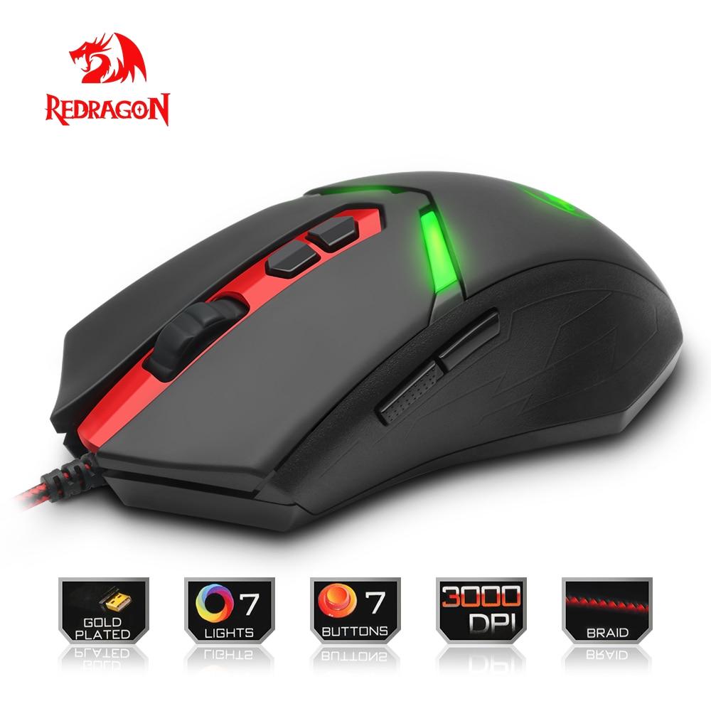 Redragon High Quality USB Gaming Mouse 3200 DPI 7 Buttons Ergonomic ...