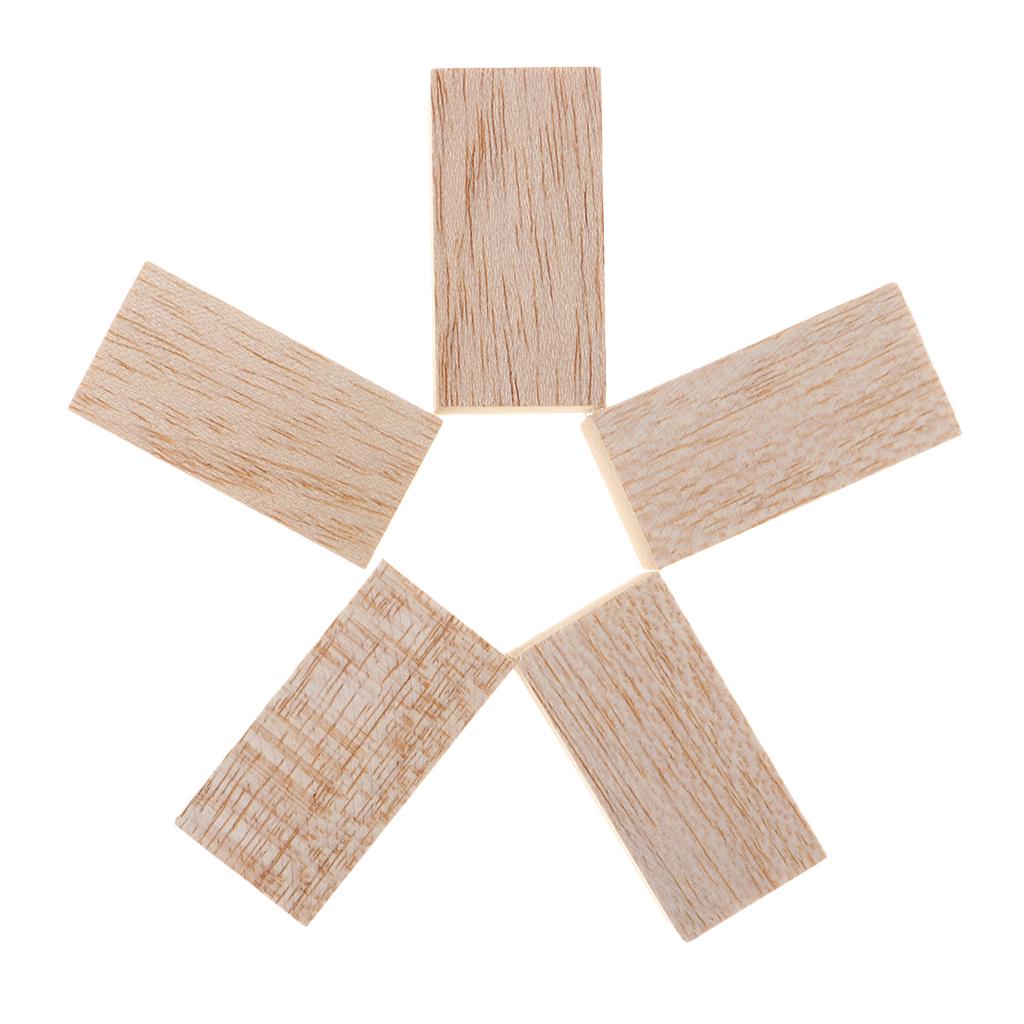 Buy Balsa Wood Blocks DIY Modelling Craft Wood Working Materials 5pcs ...