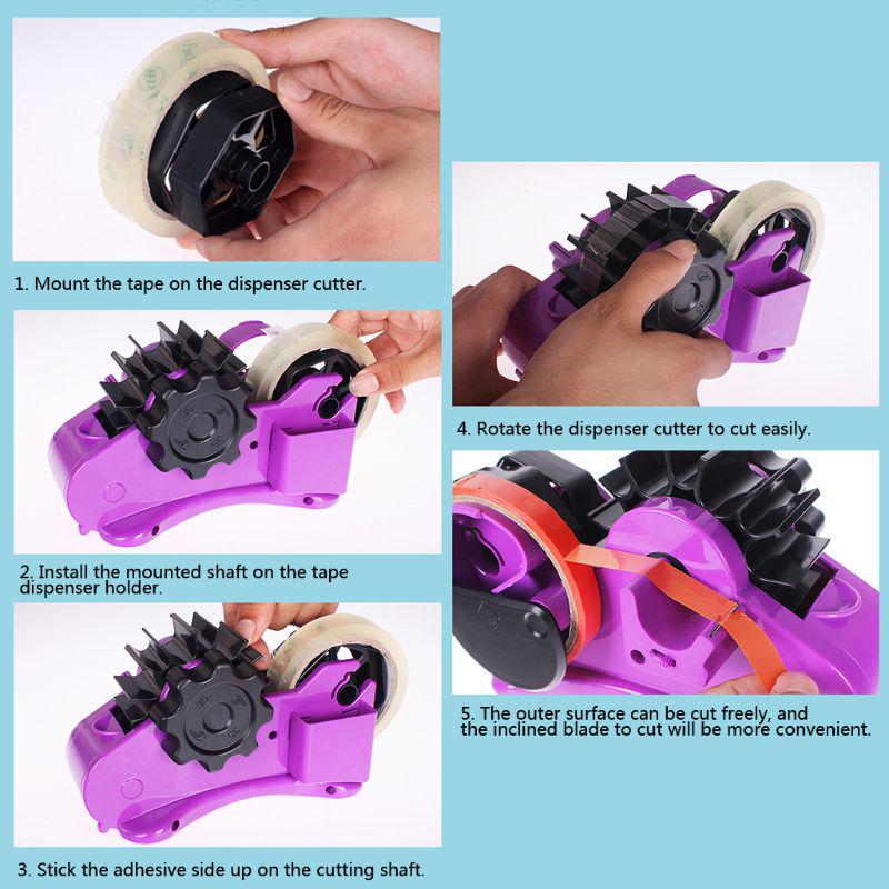 Satın alın Semi-Auto Tape Dispenser With 35mm Fixed Length Tape Cutter ...