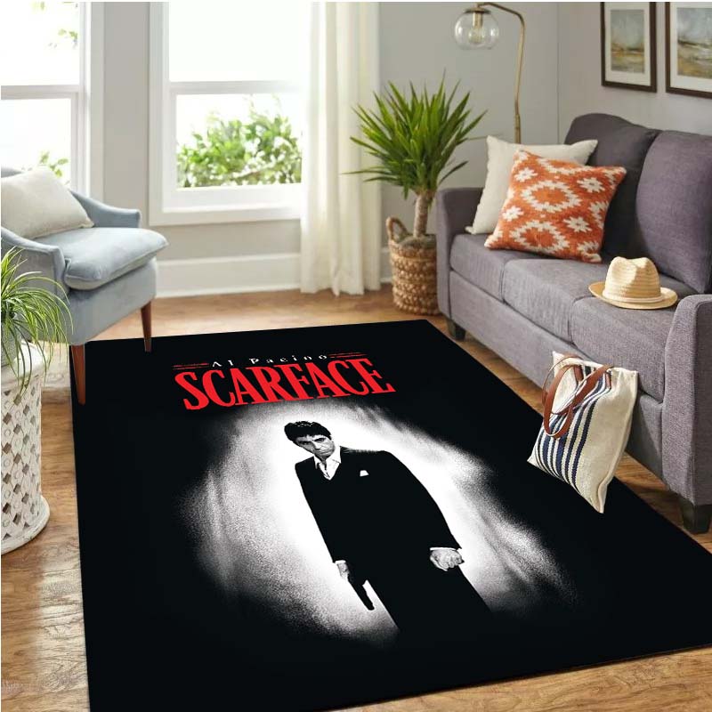 Cheap 3D Movie Scarface Floor Mats Rug Carpet Living Room Doormat Plush ...