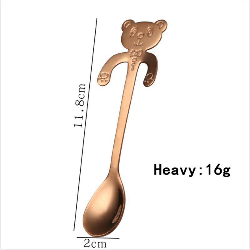 Buy Cute Cat Teaspoons Stainless Steel Cartoon Spoons Creative Ice ...