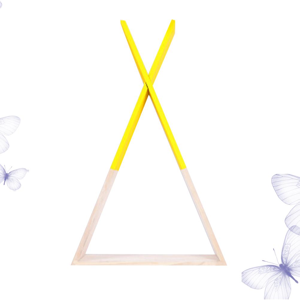 Buy X Triangle Shaped Wall Shelf Decorative Wall-mounted Storage Racks ...