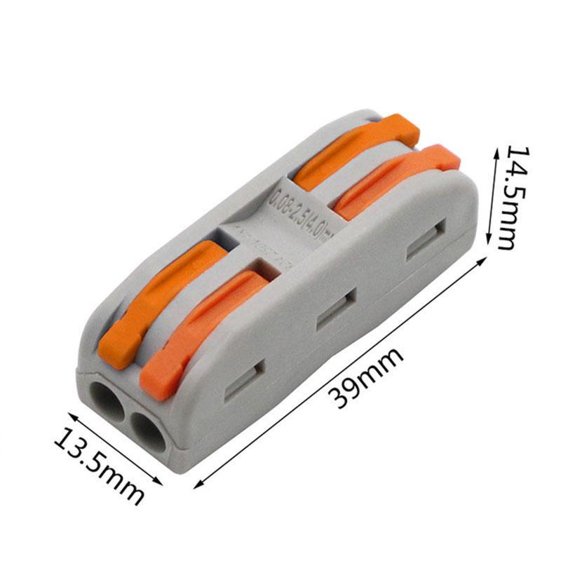 Buy Mini Quick Wire Cable Connectors Universal Compact Conductor Spring ...