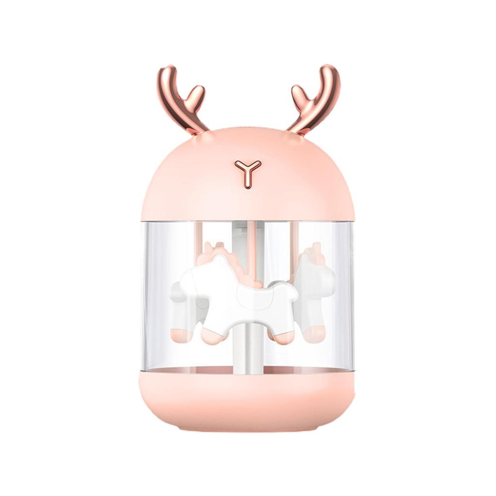 Buy Cute Carousel Humidifier, Cool Moisture Humidifier with LED Light ...