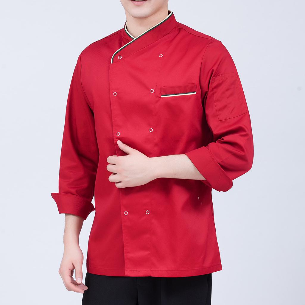 Buy Male and female chef's long sleeves M Black at affordable prices ...