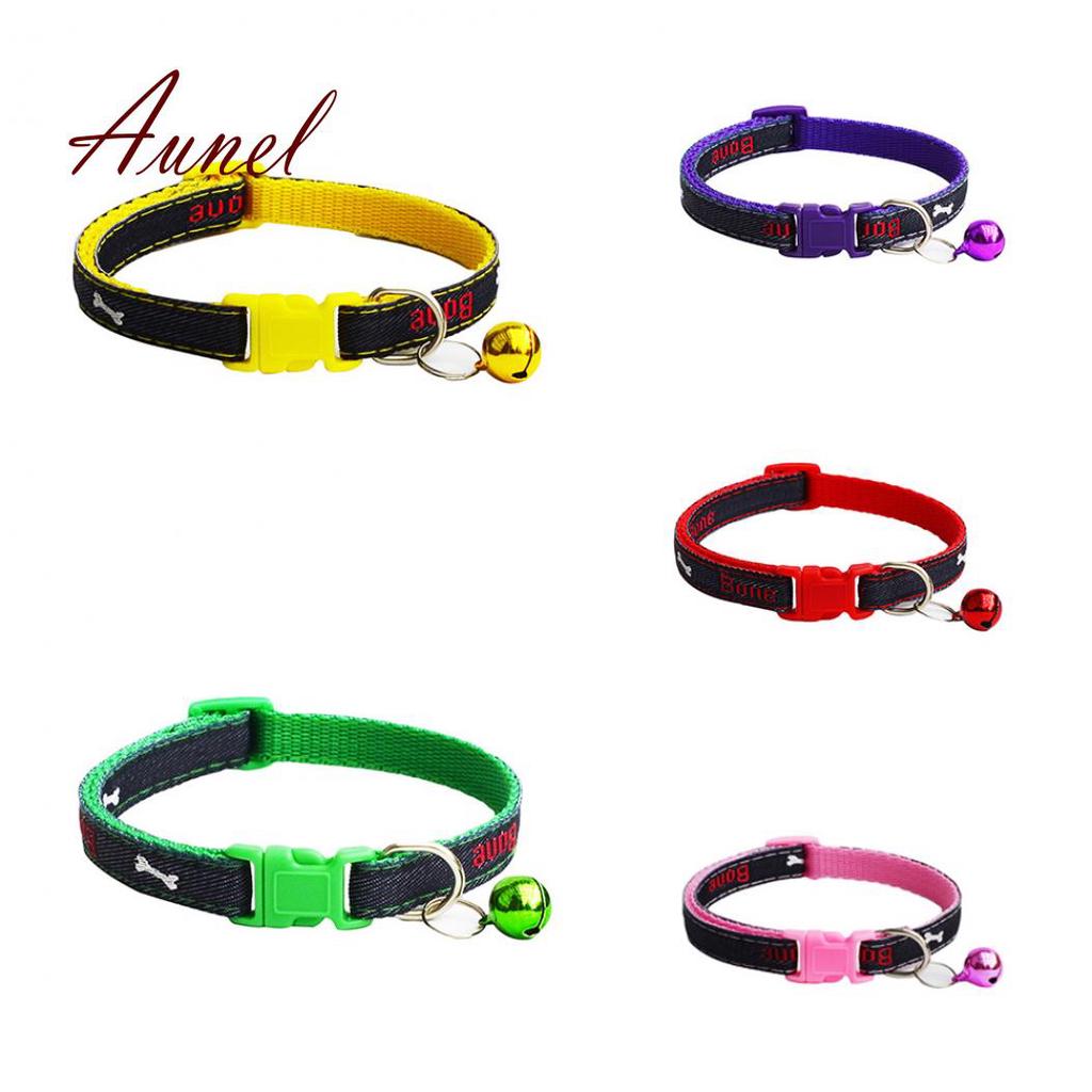 Buy Pet Adjustable Cowboy Dog Collar With Bear Bone Print Fasteners Dog ...