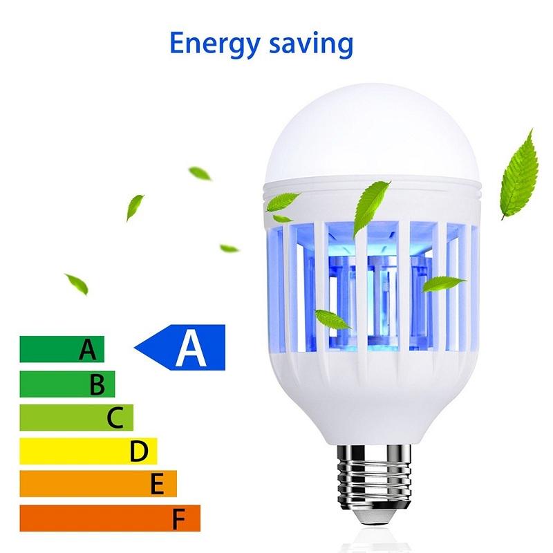 Buy 2in1 LED Bulb Electric Trap Mosquito Killer Light E2715W Electronic ...