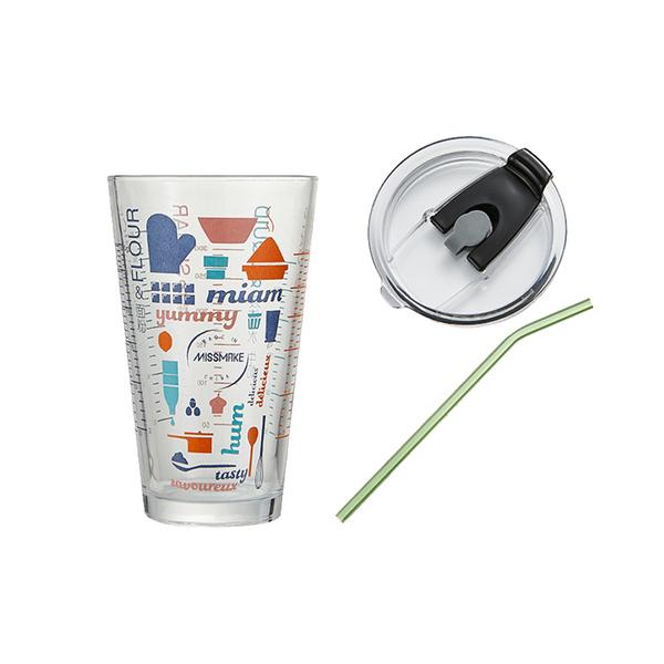 Buy 1 Set of 5 Scales Baking Cups Colorful Multi-functional Milk Glass ...