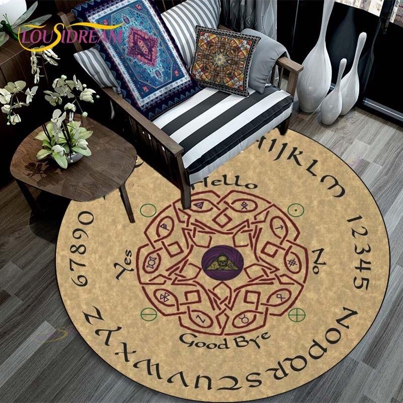 Cheap 3D Magical Game Ouija Board Round Rug Ouija Spirit Board Area Rug ...