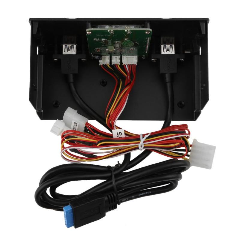 Buy Dual 5.25inch Drive Bay Computer Case Fan Speed Controller with ...