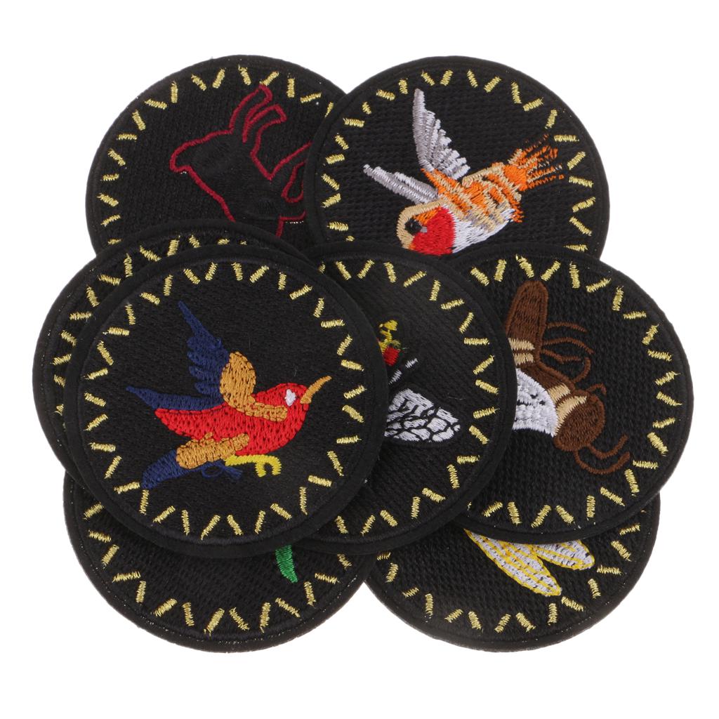8 Pieces Round Embroidery Patches uygun fiyatlı satın alın - fiyat ...