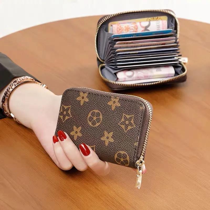 Buy Classic Flower Pattern Credit Card Holder Women Fashion Coin Purse ...