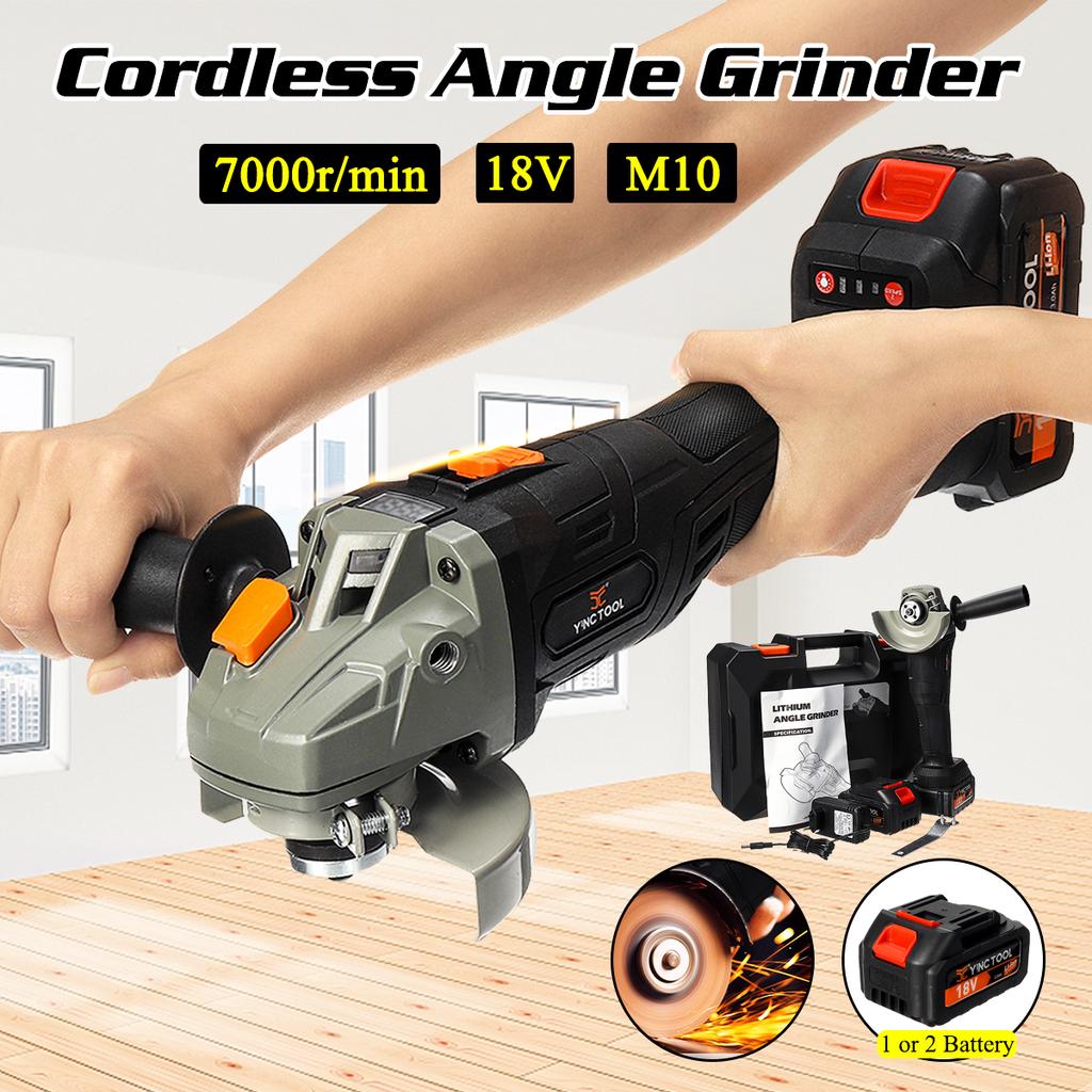 Electric Angle Grinder Cordless18V Lithium-Ion M10 Thread Grinding ...