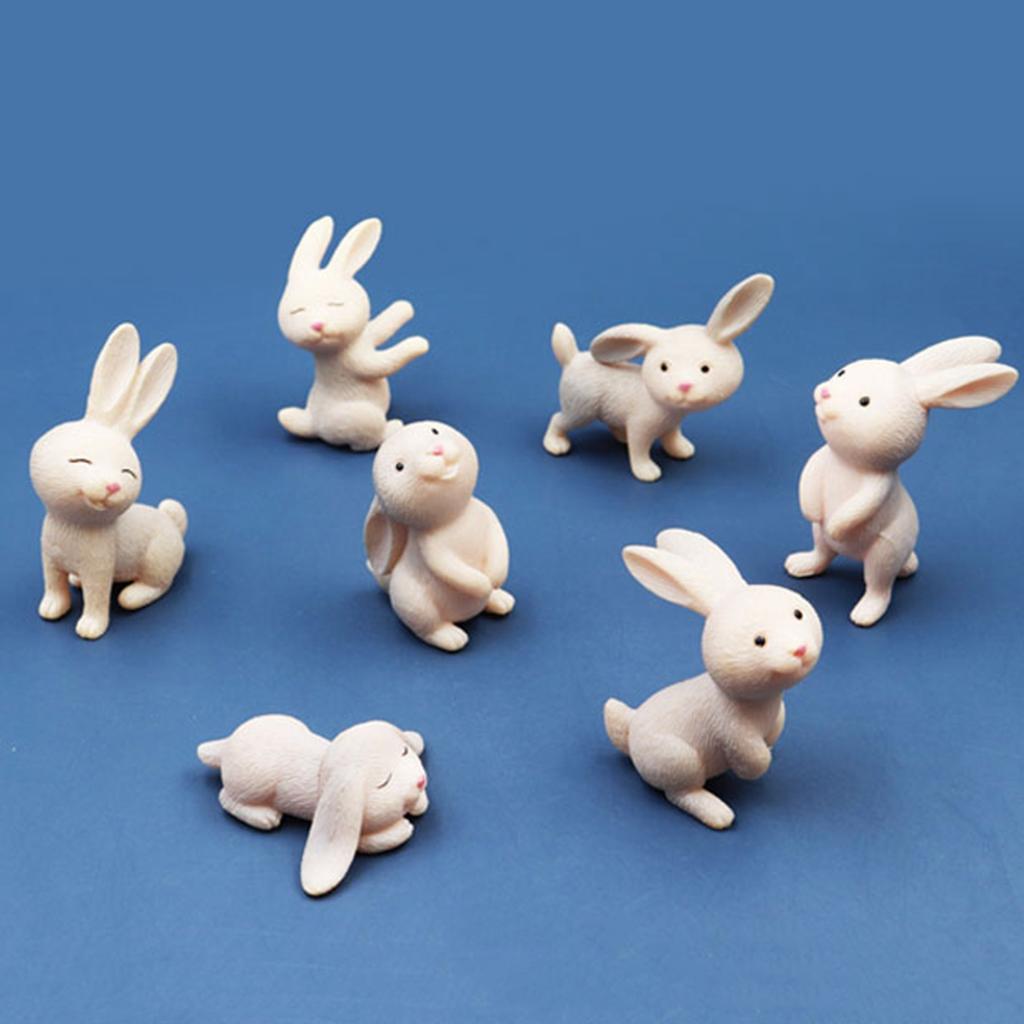 Buy Cake Toppers Bonsai Bunny Craft Rabbit Ornament Easter Decoration ...
