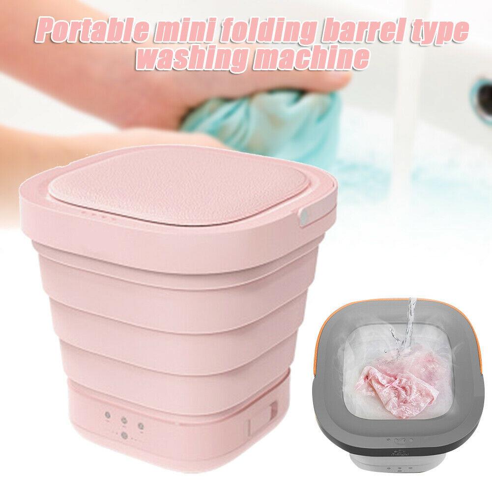 Mini Foldable Barrel Type Automatic Washing Machine Portable Travel ...