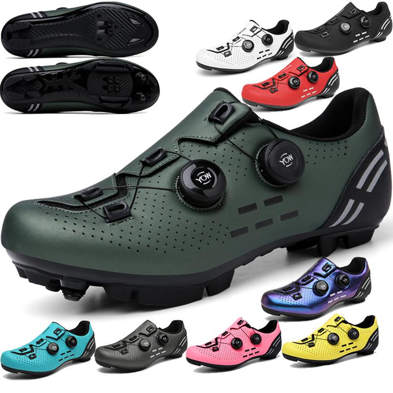 Buy Professional Athletic Bicycle Shoes MTB Cycling Shoes Men Lockless ...