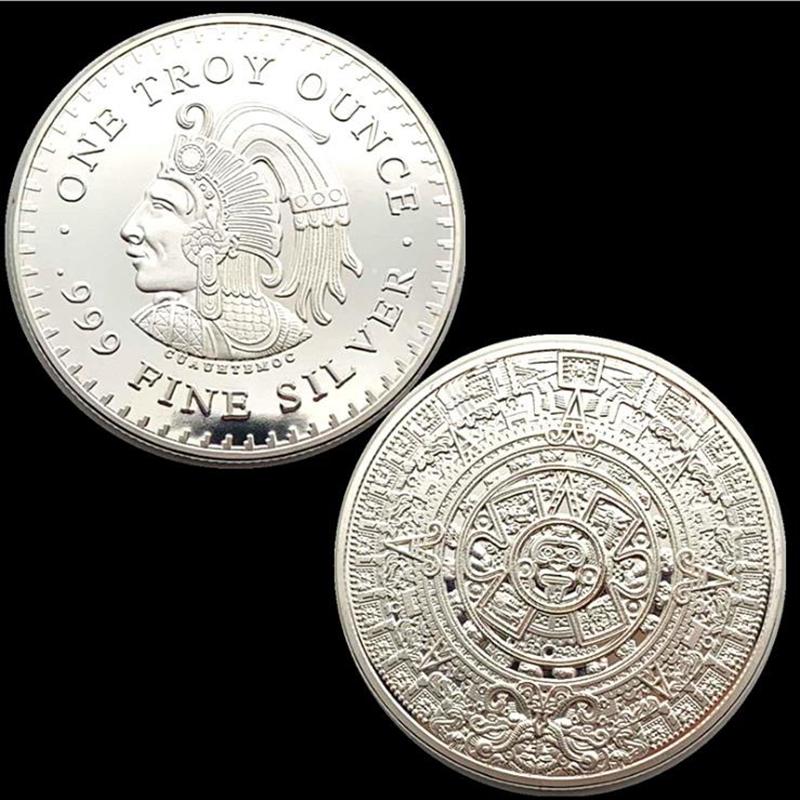Buy 1Pc Mexican Mayan 1Oz 999 Fine Silver Coin Maya Aztec Christmas ...