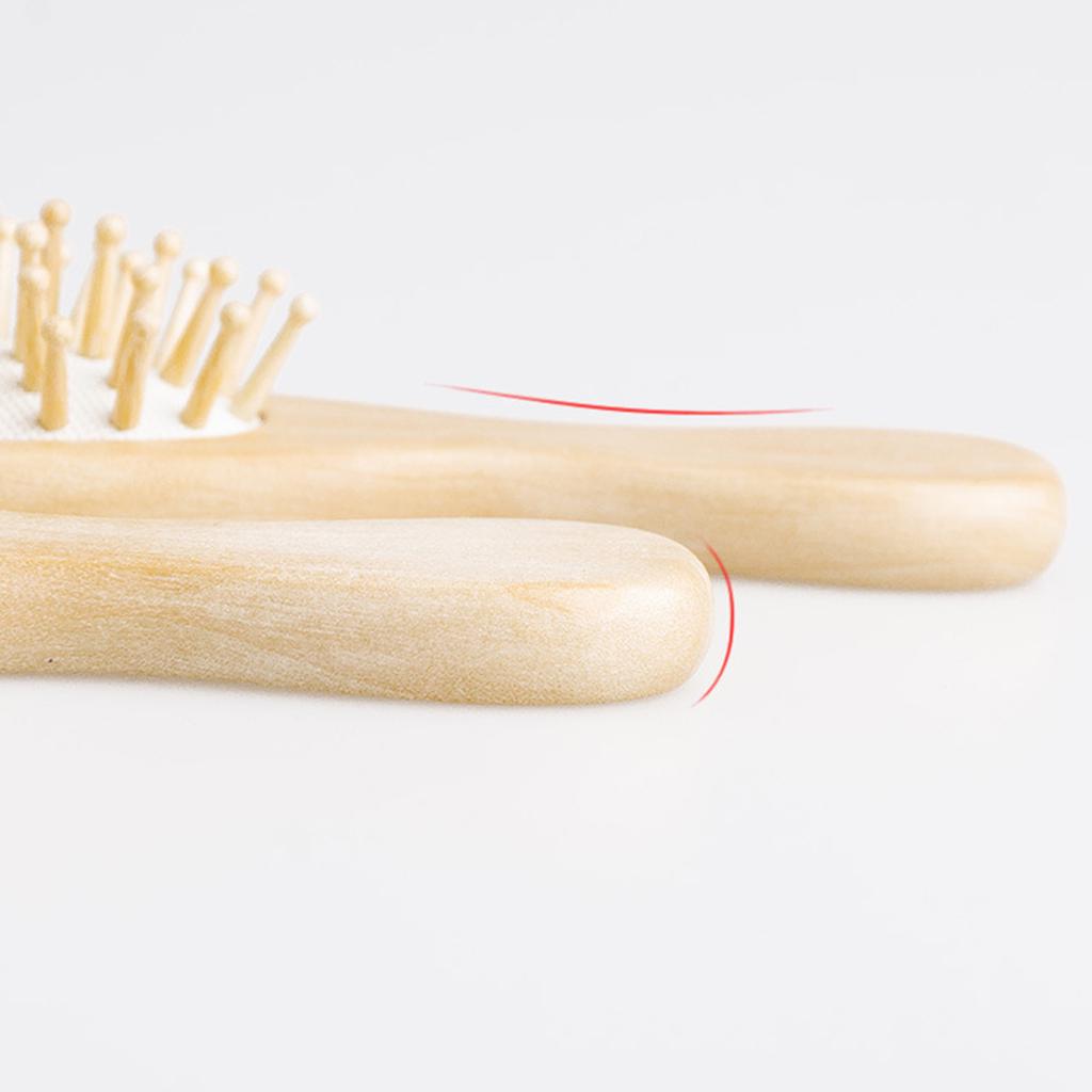 Buy Massage Health Care Small Solid Wood Comb Portable Portable Airbag ...