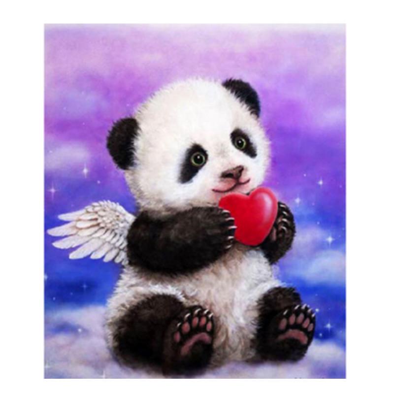 Buy 5D DIY Diamond Painting 100% Full Square/Round Drill "Winged Panda ...