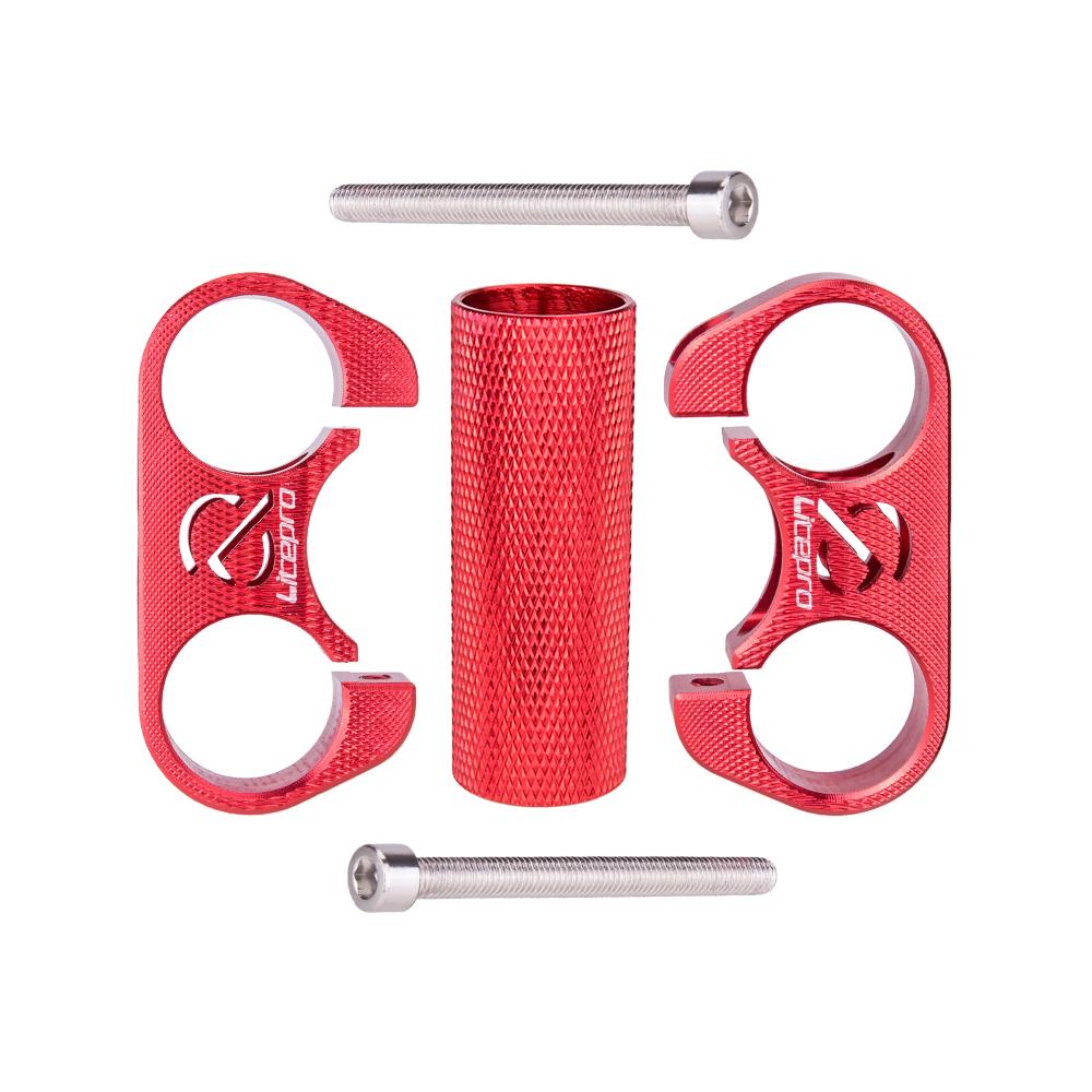 Buy Folding Bike Double Stem 254mm Handlebar Stem Adjustable Aluminum ...