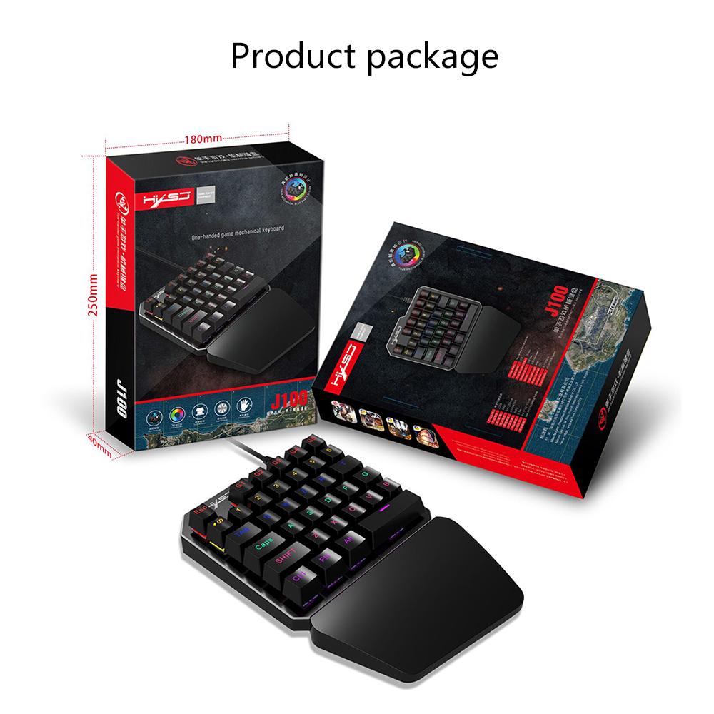 HXSJ J100 35 Key Single Hand Professional Gaming Keyboard with USB ...
