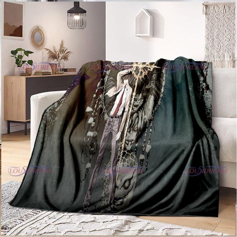 Home Watching Death Note Printed Soft Warm Blanket for Living Room ...