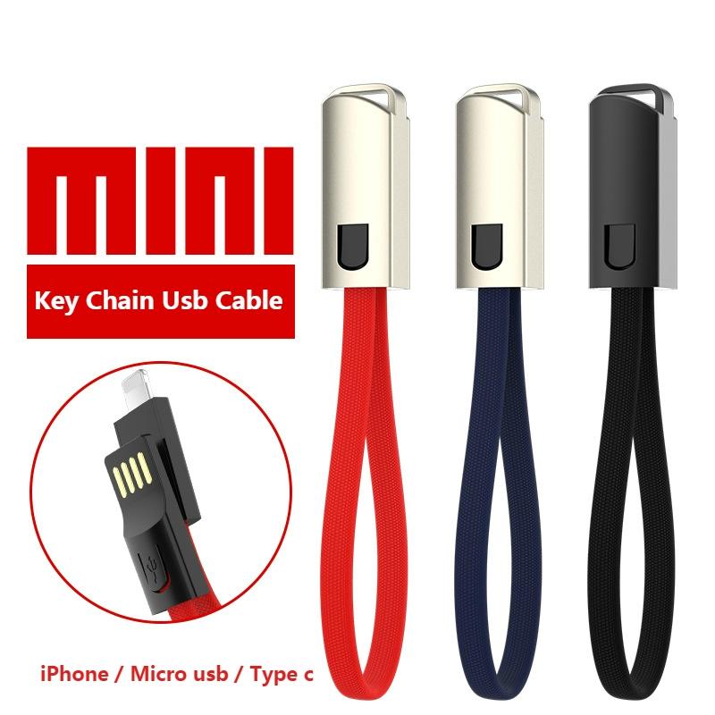 Buy New Portable Key Chain Usb Cable Mini Micro Charger Cable for ...
