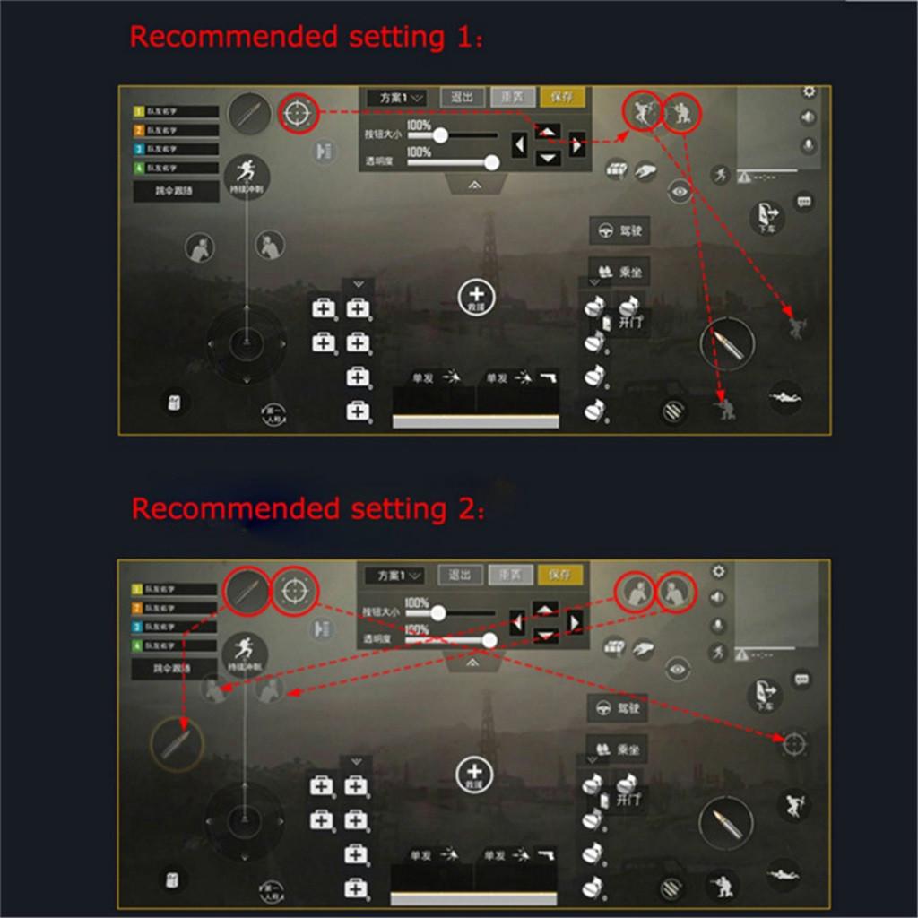 Buy M- Mobile Gamepad Controller Trigger Fire Button Shooter For iOS ...