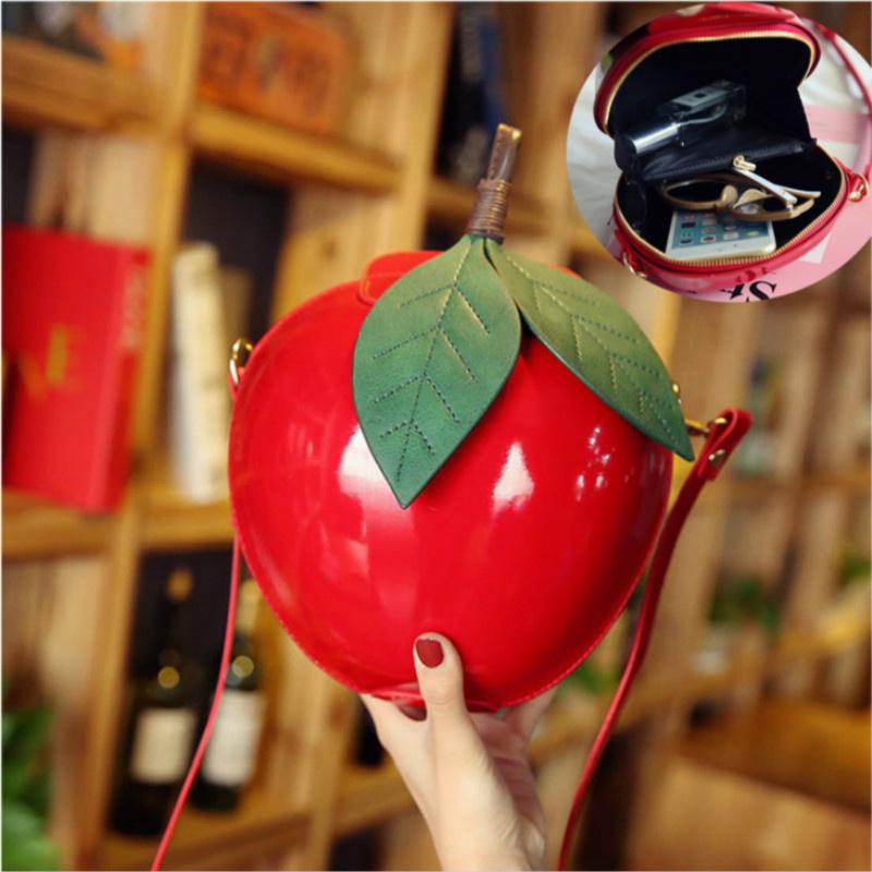 Buy Apple Shape Bag Women Evening Bag Party Purses Shoulder Bag at ...