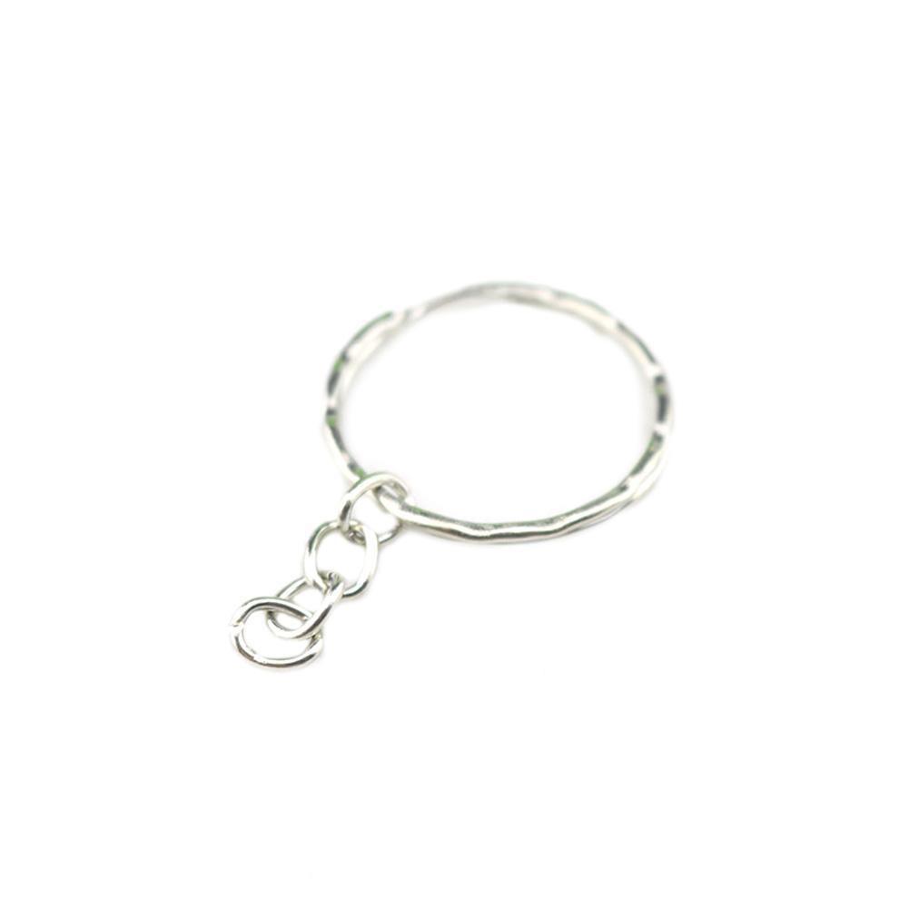 Buy 20/50 Pcs Keyring Blanks Silver Tone Key Chains Findings Rings ...