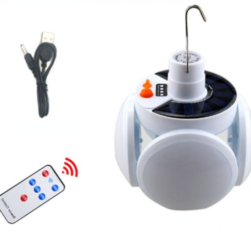 Solar Energy Lamp Deformable Garage Lamp Folding Bulb LED Lamp Football ...