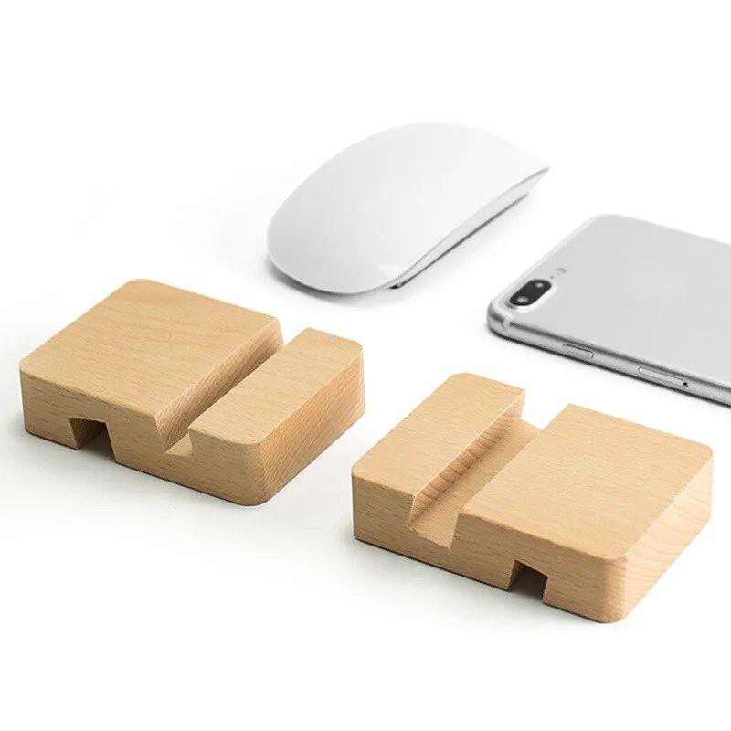 Buy Universal Wooden Phone Holder Mobile Phone Bracket Tablet Stand ...
