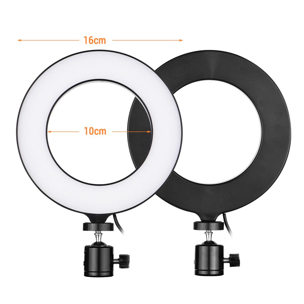 Buy 16cm6inch Mini LED Ring Light Fillin Lamp USB Powered 3 Lighting ...