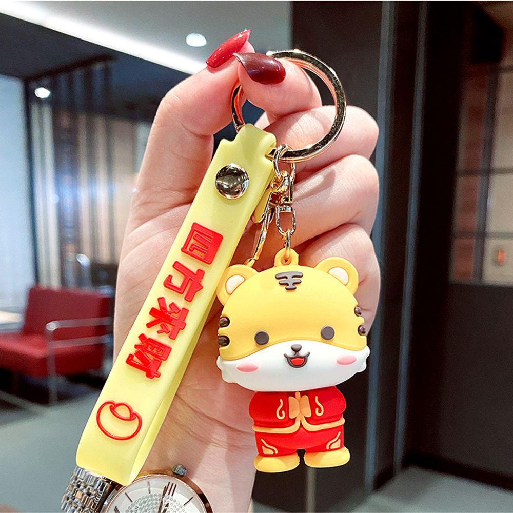 of Tiger Car Keyfob Chinese New Year Couple Ornaments Keyring Bag Charm ...