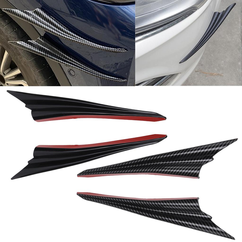Buy Car Front Bumper Side Spoiler Wing Fins Shape Winglet Decoration ...