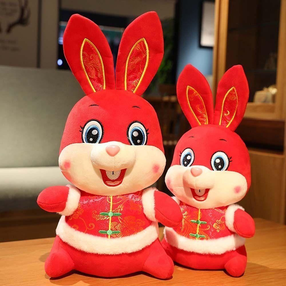 Buy Rabbit Plush Animal Toy Tang Suit Rabbit Stuffed Toys Mascot Doll ...
