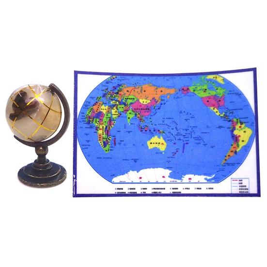 💰Comprar 2Pcs/Set Delicate Miniature Globe Realistic 1/12 Scale Mini ...