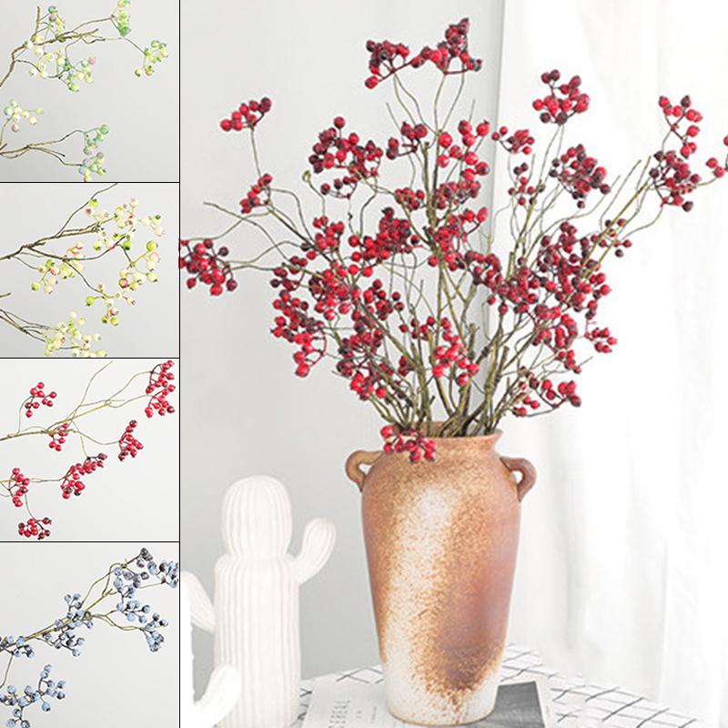 Buy Decoration Artificial Cranberry Branch Fruit Traditional Succulent ...