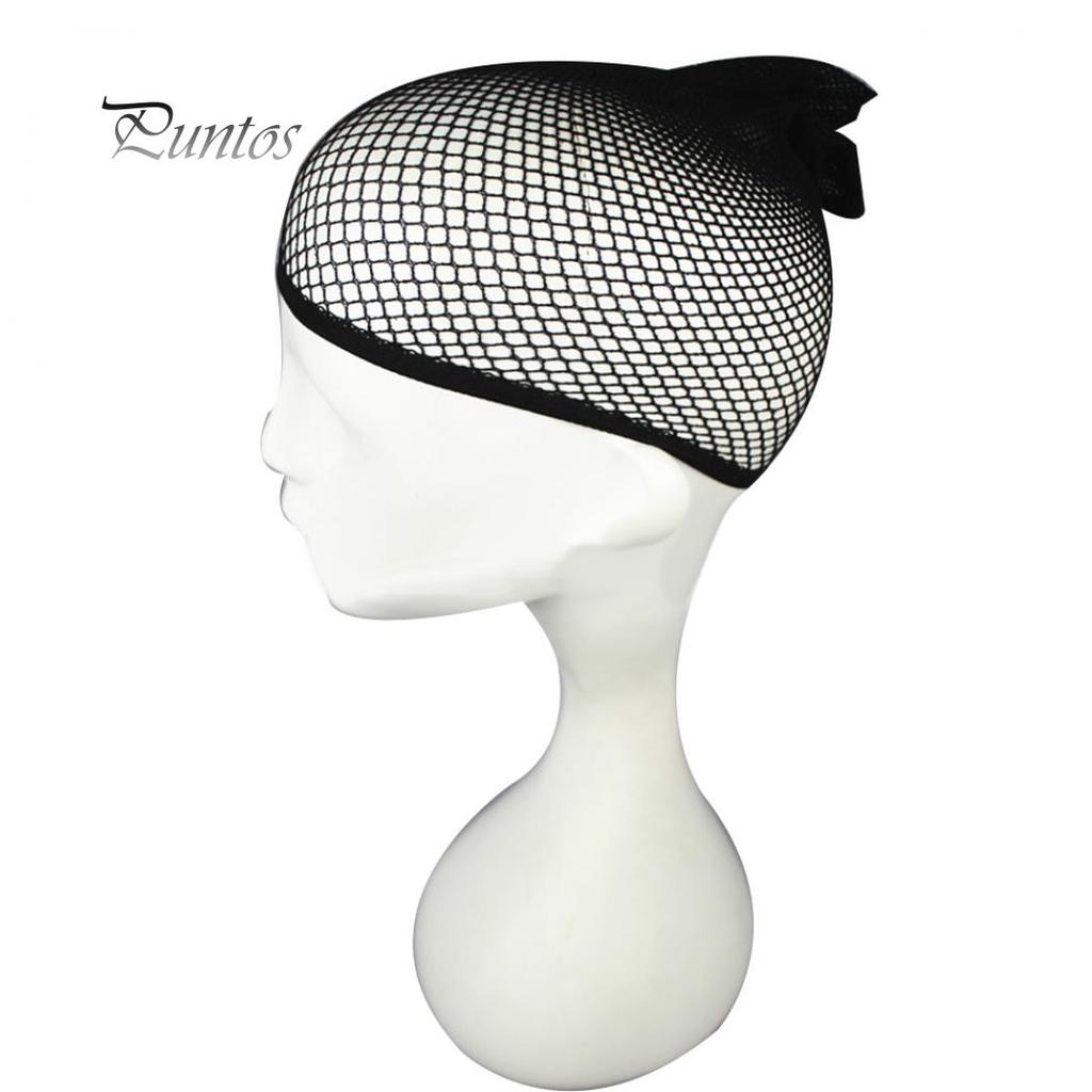 Buy Health Caring Women Elastic Nylon Wig Cap Open End Black Mesh Liner ...