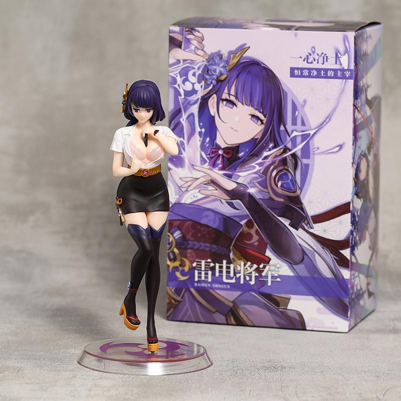 Buy Anime Genshin Impact Raiden Shogun Beelzebul PVC Figure New Loose ...