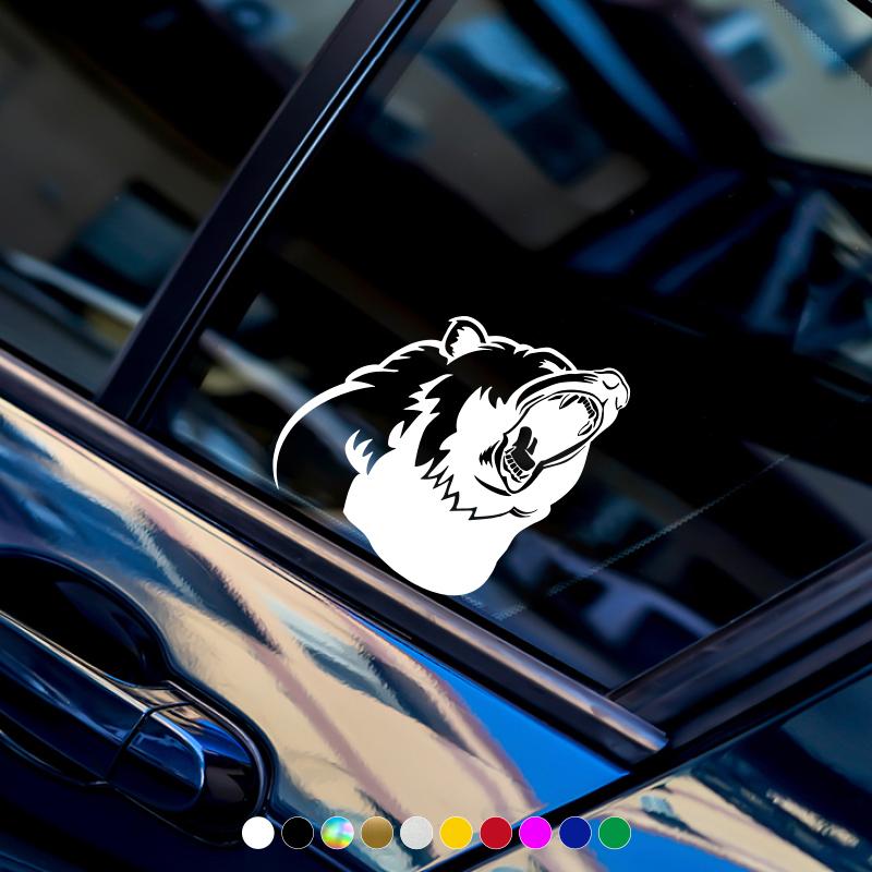Buy Funny Roaring Bear Car Stickers Car Body Vinyl Decal Car ...