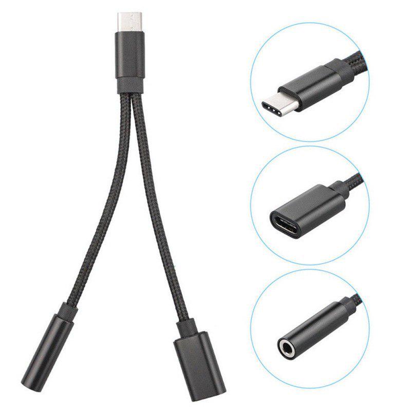Buy Usb Adapter 2 In 1 Type C To 3.5mm Audio Jack Type C Charger ...